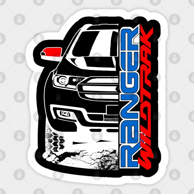 Ford Ranger 4x4 Wildtrak Ford Ranger 4x4 Wildtrak Sticker TeePublic